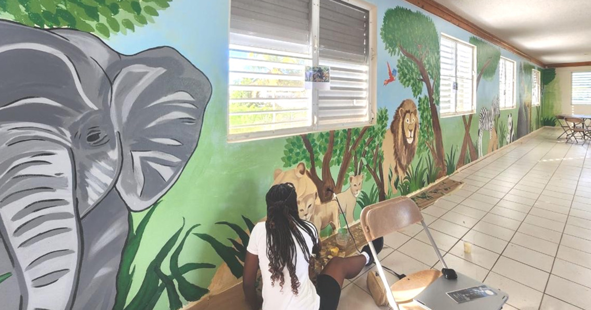 The Power of Art and Faith: Creation Mural at St. Croix SDA School ...